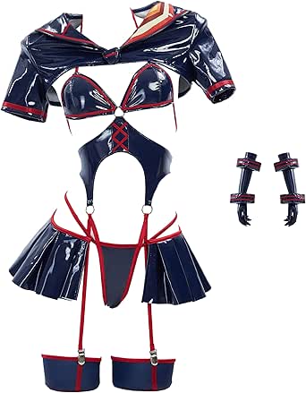 Amazon.com: Mobbunny Anime Derivative Cosplay Costume Hollow Bodysuit ...