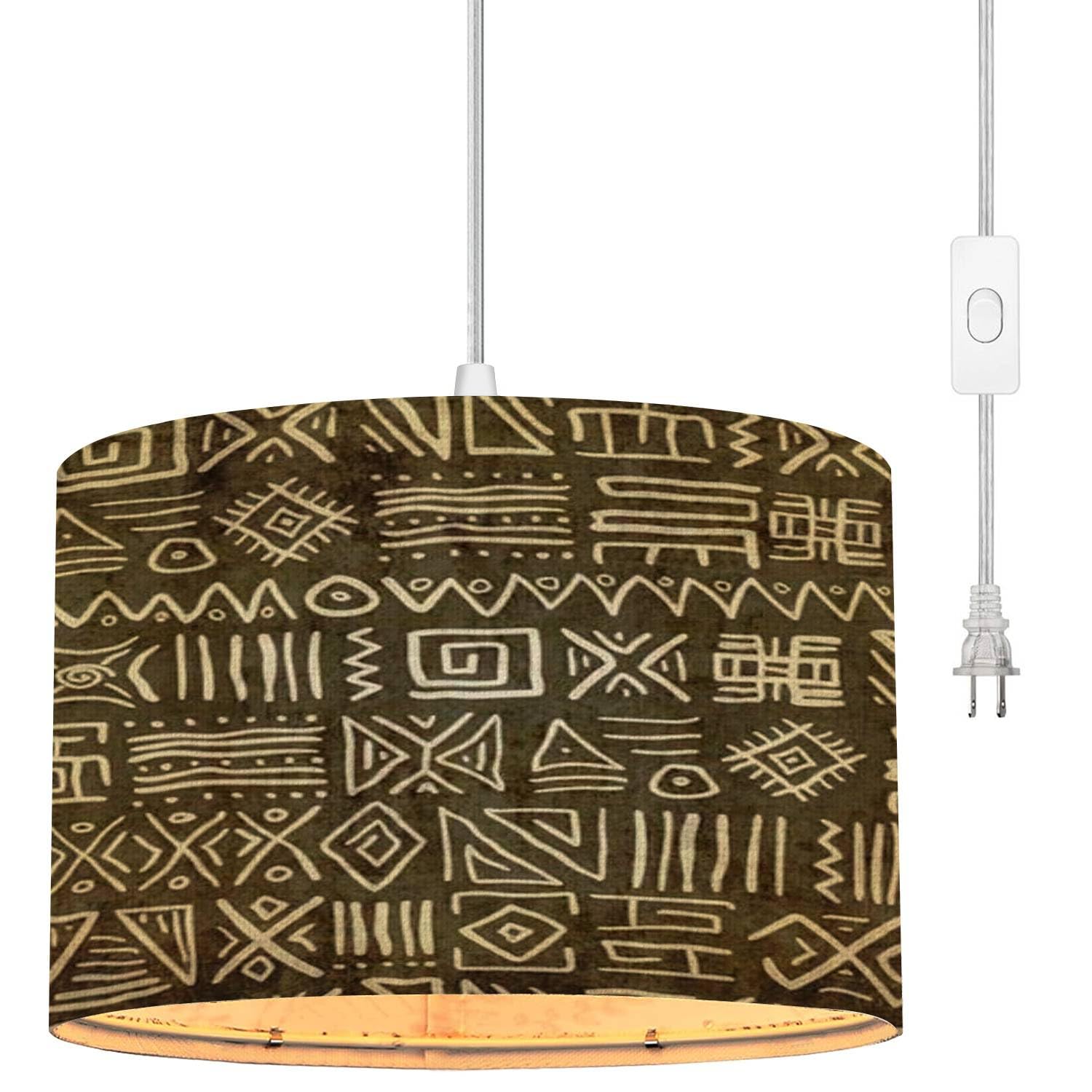 WYLZ0123xzan Plug in Pendant Light Stylized African Ethnic Tribal ...
