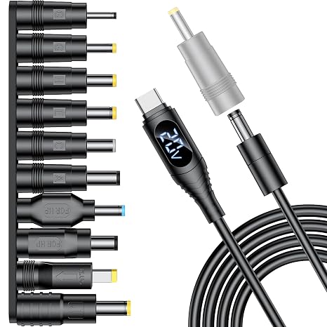Amazon.com: FARSENSE Universal Laptop DC Charger Replacement kit,Round ...