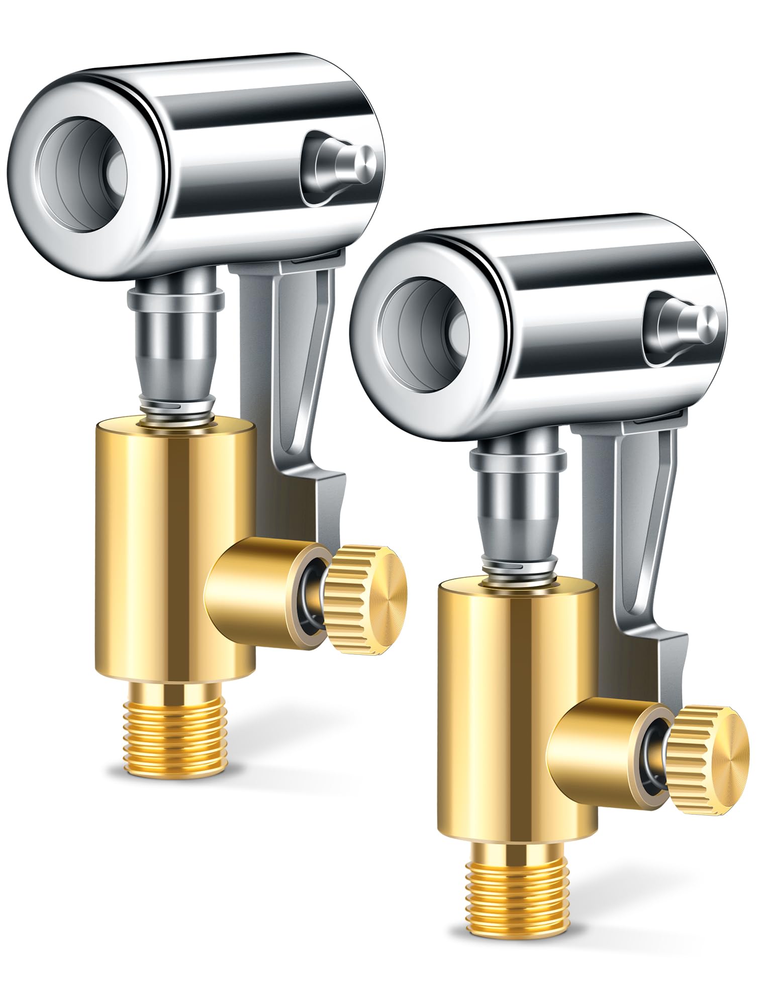 Snapklik.com : LUMITECO All Metal Lock On Air Chuck Tire Inflator Hose ...