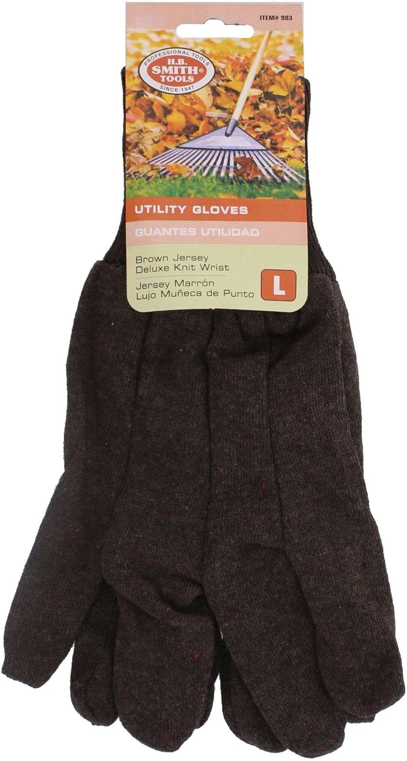 Amazon.com: My Helper 903 Jersey Work Gloves, Brown : Automotive