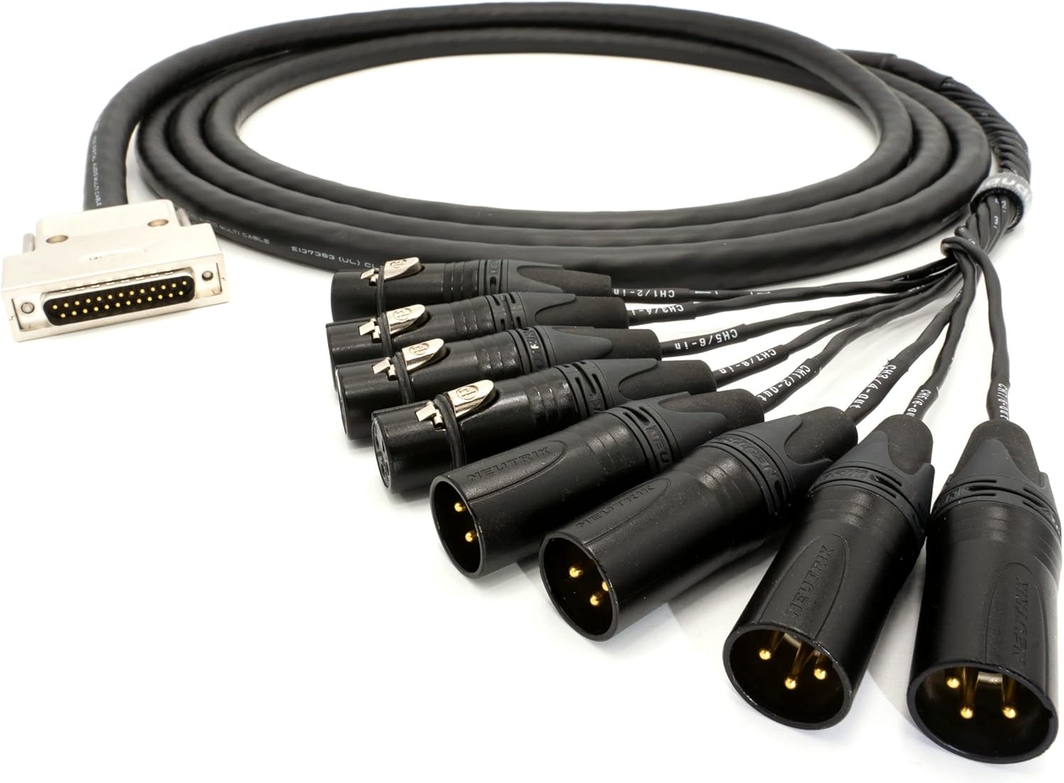 Mogami 3162 8 Multicore Digital Kabel AES/EBU 110 Ohm Breakout | Gold D ...