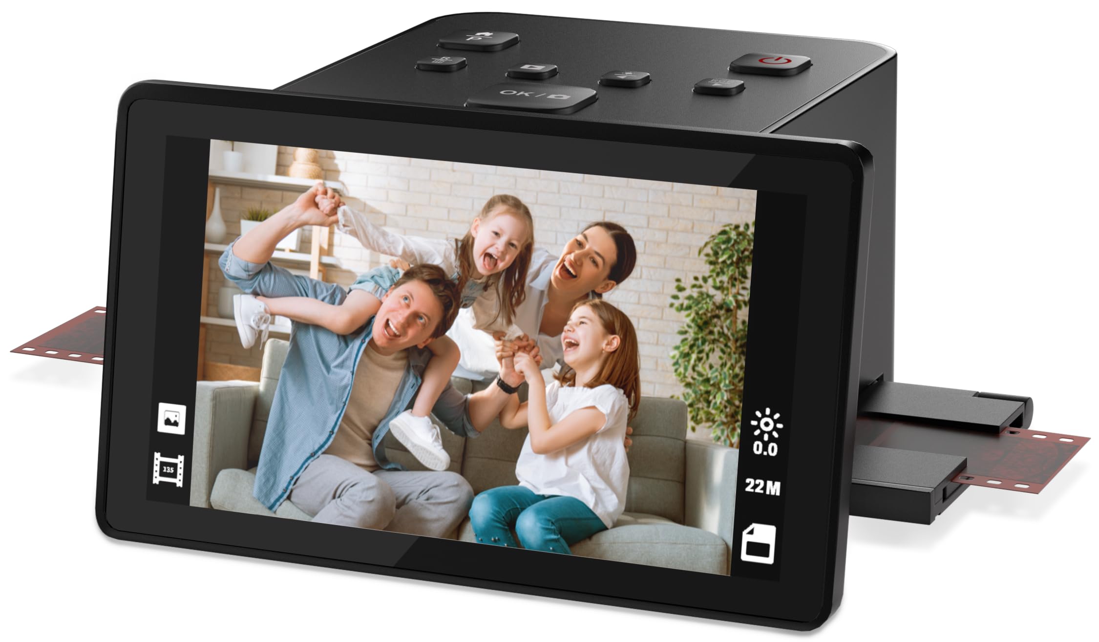 Slide & Negative Scanner Digital Film Scanner with Large 5" LCD Screen ...