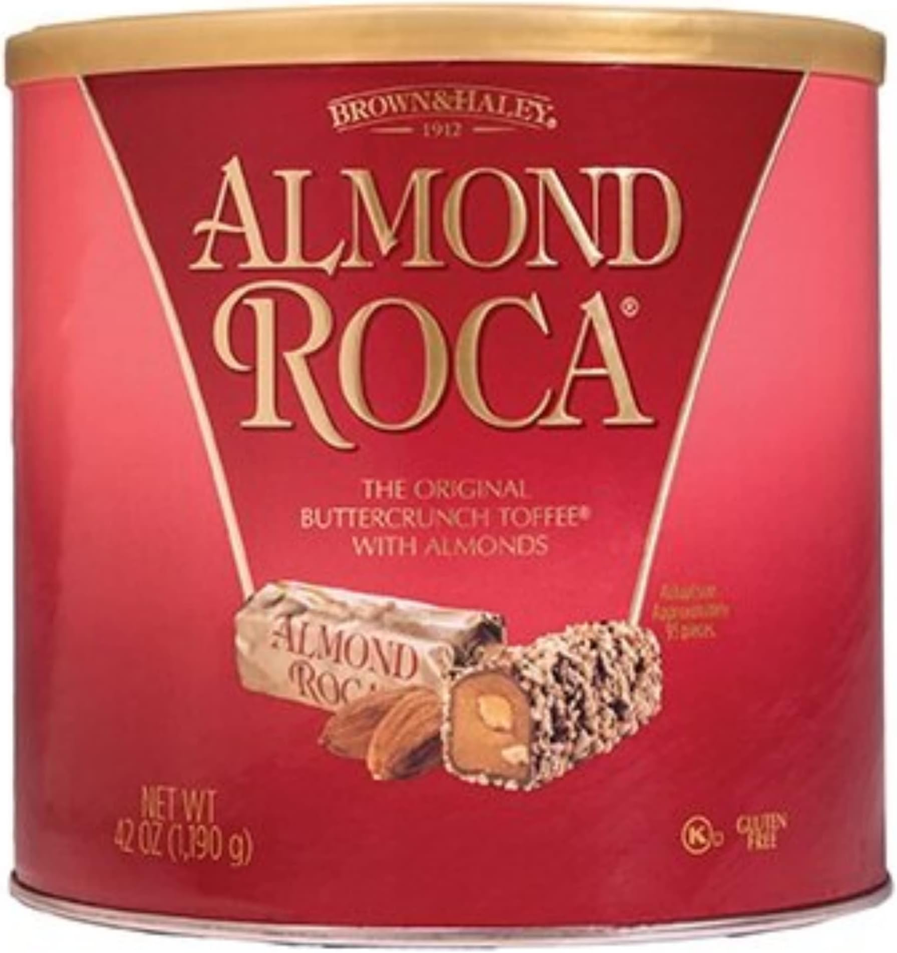 Amazon.com : Almond Roca 1240ml Canister : Grocery & Gourmet Food
