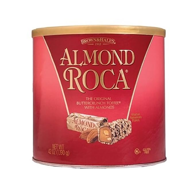 Amazon.com : Almond Roca 1240ml Canister : Grocery & Gourmet Food
