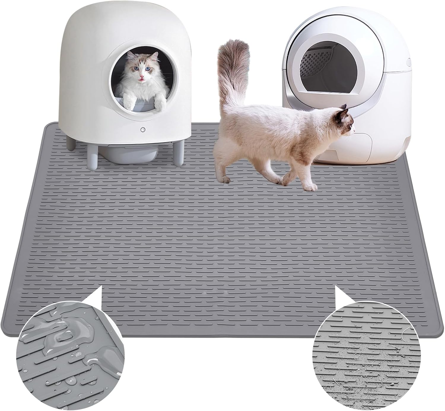 Amazon.com: Colewin Cat Litter Mat,Waterproof Soft Litter Mat,39x27in ...