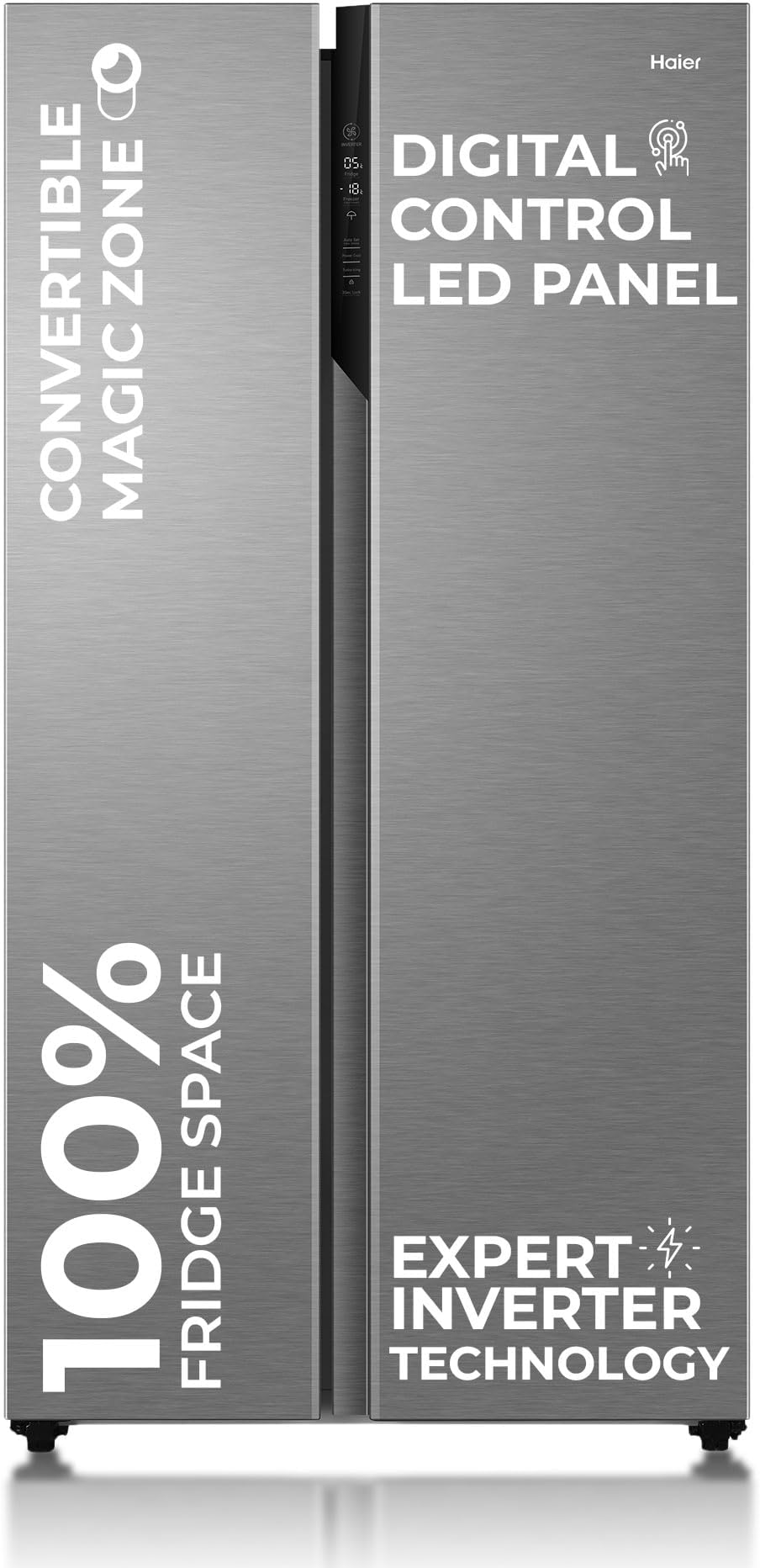 Haier 596 L, 3 Star, 100% Convertible Fridge Space, Expert Inverter ...