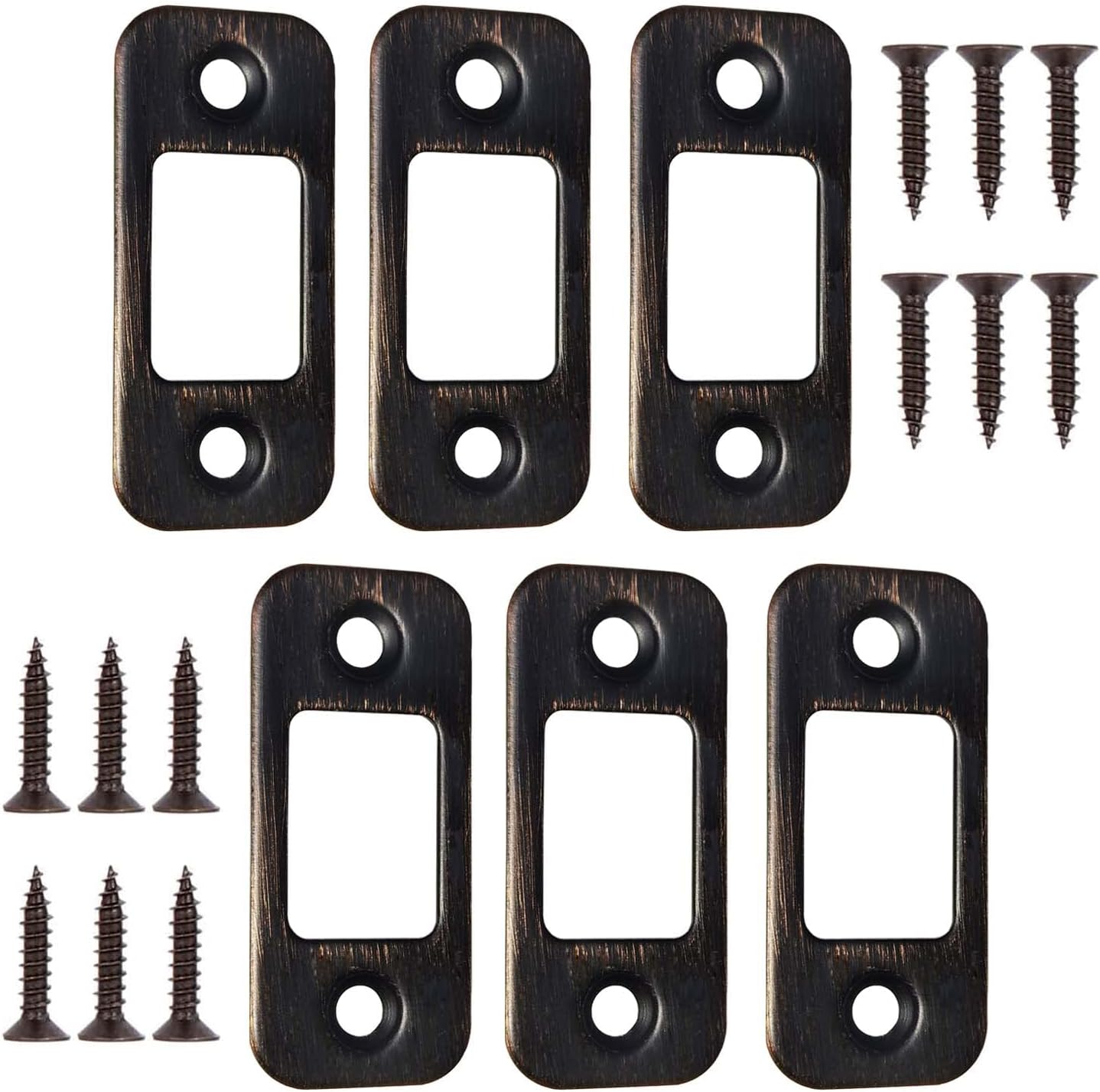 Deadbolt Strike Plate 6" x 1" Stainless Steel Security Latch Strike for ...