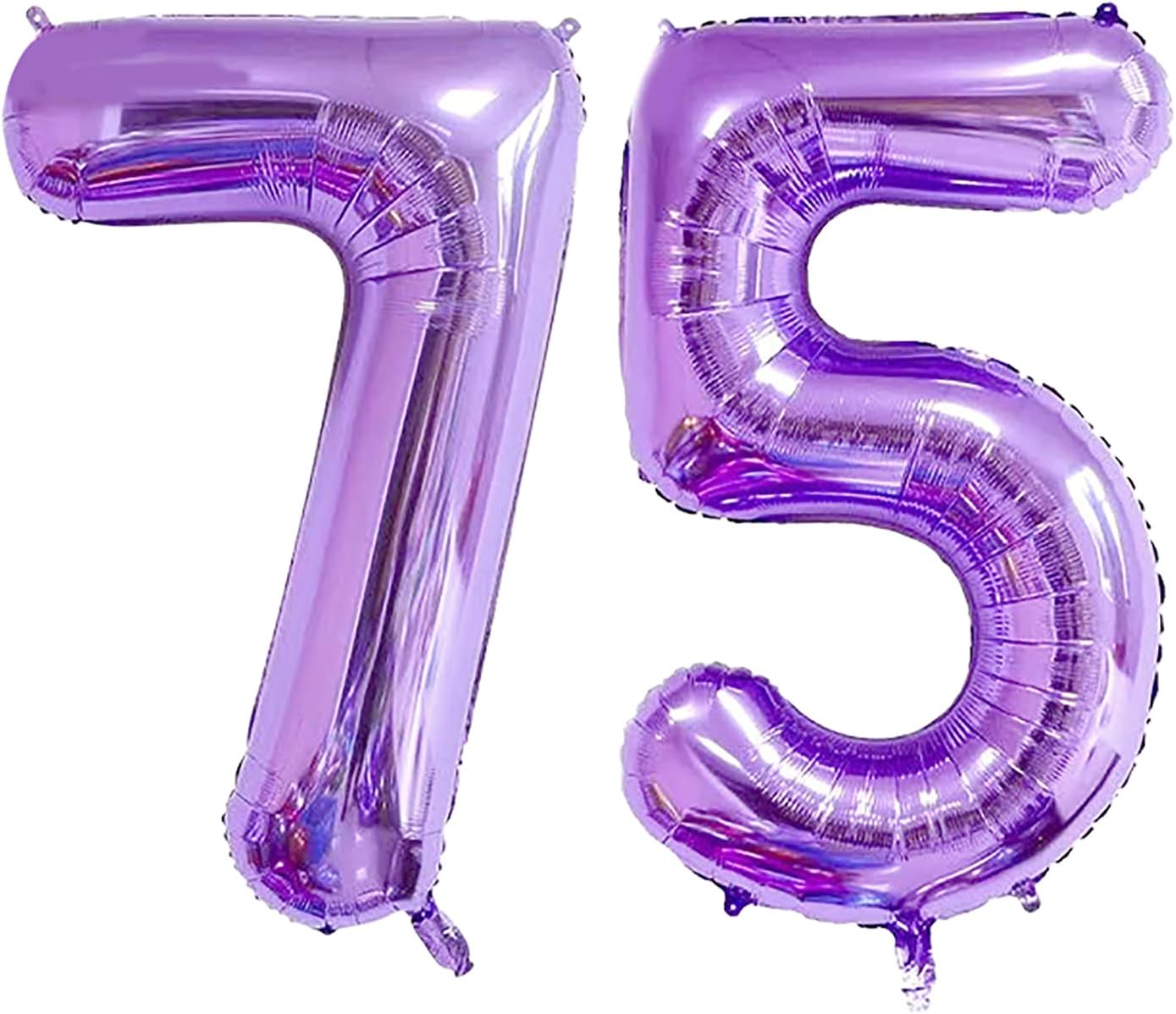 Amazon.com: ESHILP 40 Inch Number Balloon Foil Balloon Number 75 Jumbo ...