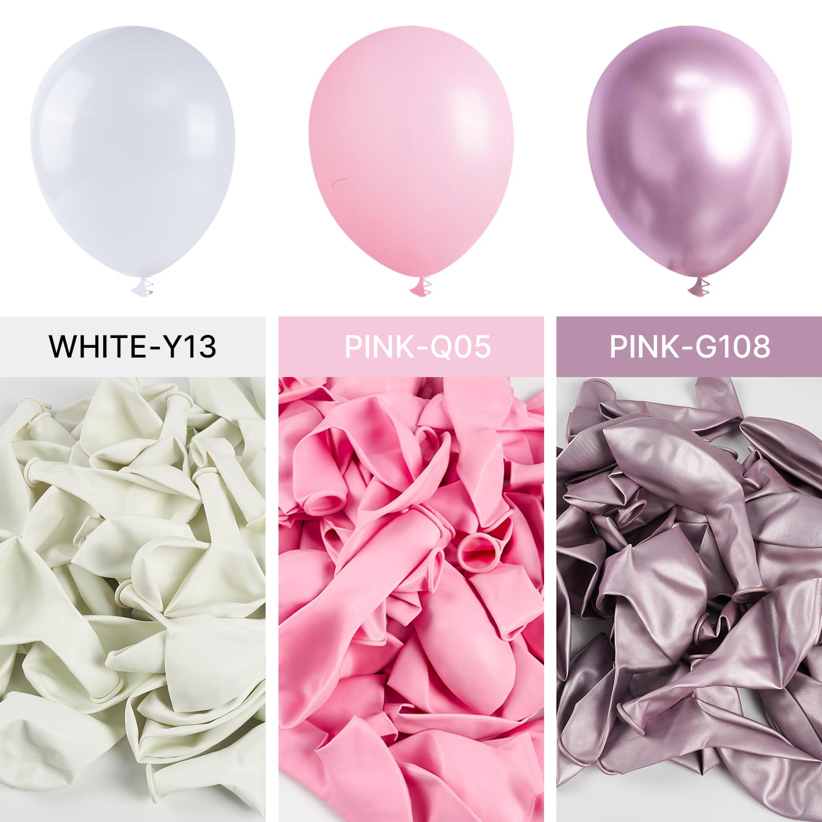 Snapklik.com : Pink Balloon Arch Kit Garland 154 Pcs Different Sizes Of ...