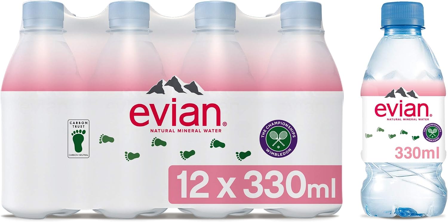 Evian Still Mineral Water, 330 ml : Amazon.co.uk: Grocery