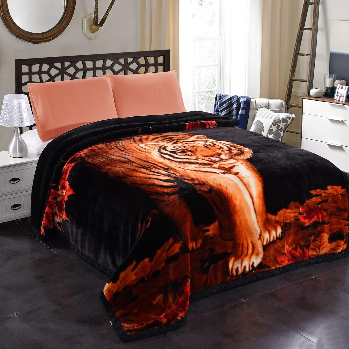 Amazon.com: SOLARON Original Heavy Mink Plush Korean Durable Blanket ...