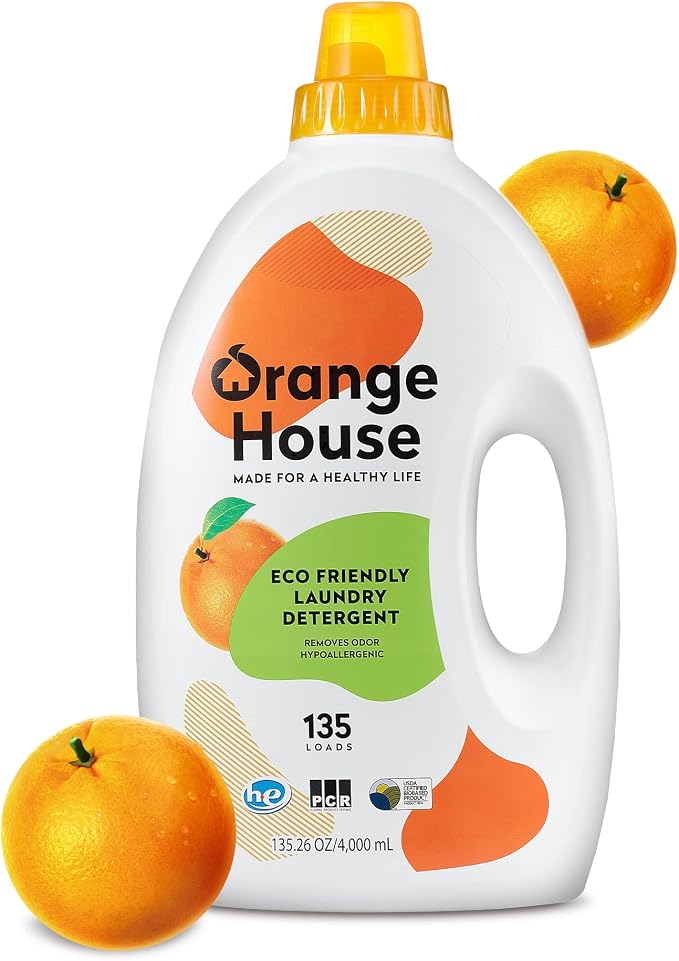 Amazon.com: Orange House Liquid Laundry Detergent, Free and Clear ...
