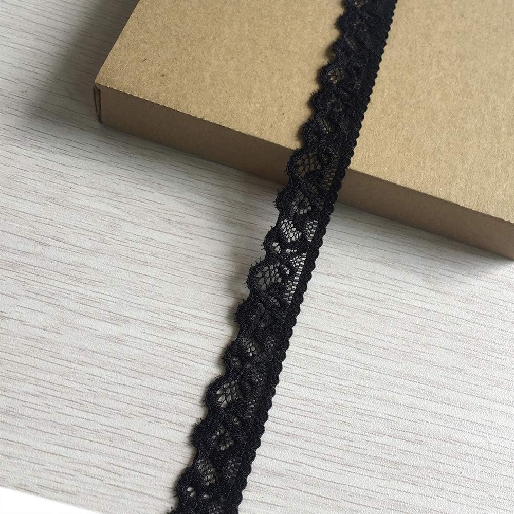 Amazon.com: Black Lace Ribbon for Crafts-HipGirl 20 Yards Lace Fabric ...