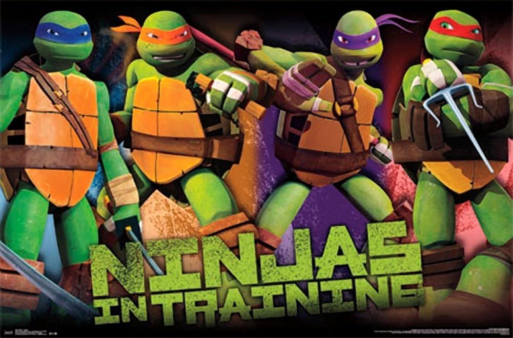 Amazon.com: Teenage Mutant Ninja Turtles - Profile 34"x22" Art Print ...