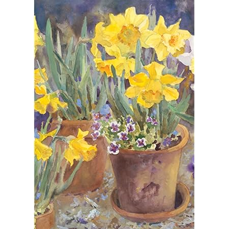 Amazon.com : Toland Home Garden 109137 Potted Daffodils Spring Flag ...