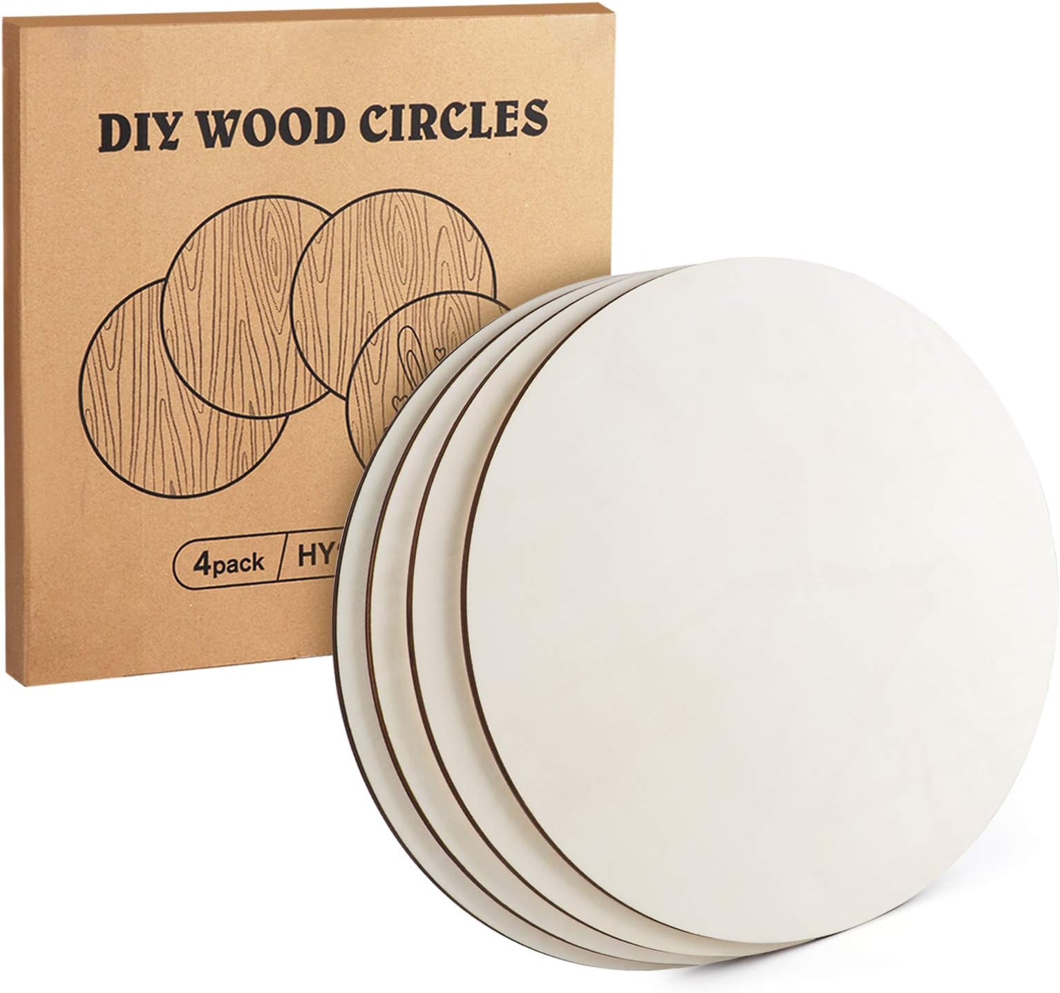 Amazon.com: Unfinished Wood Rounds for Crafts - 2 Pack of 14 Inch ...