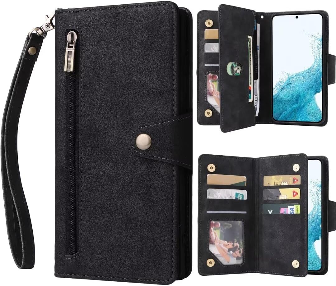 ATISIJIE Foldable Case for Samsung Galaxy S25 Ultra, Leather Case with ...