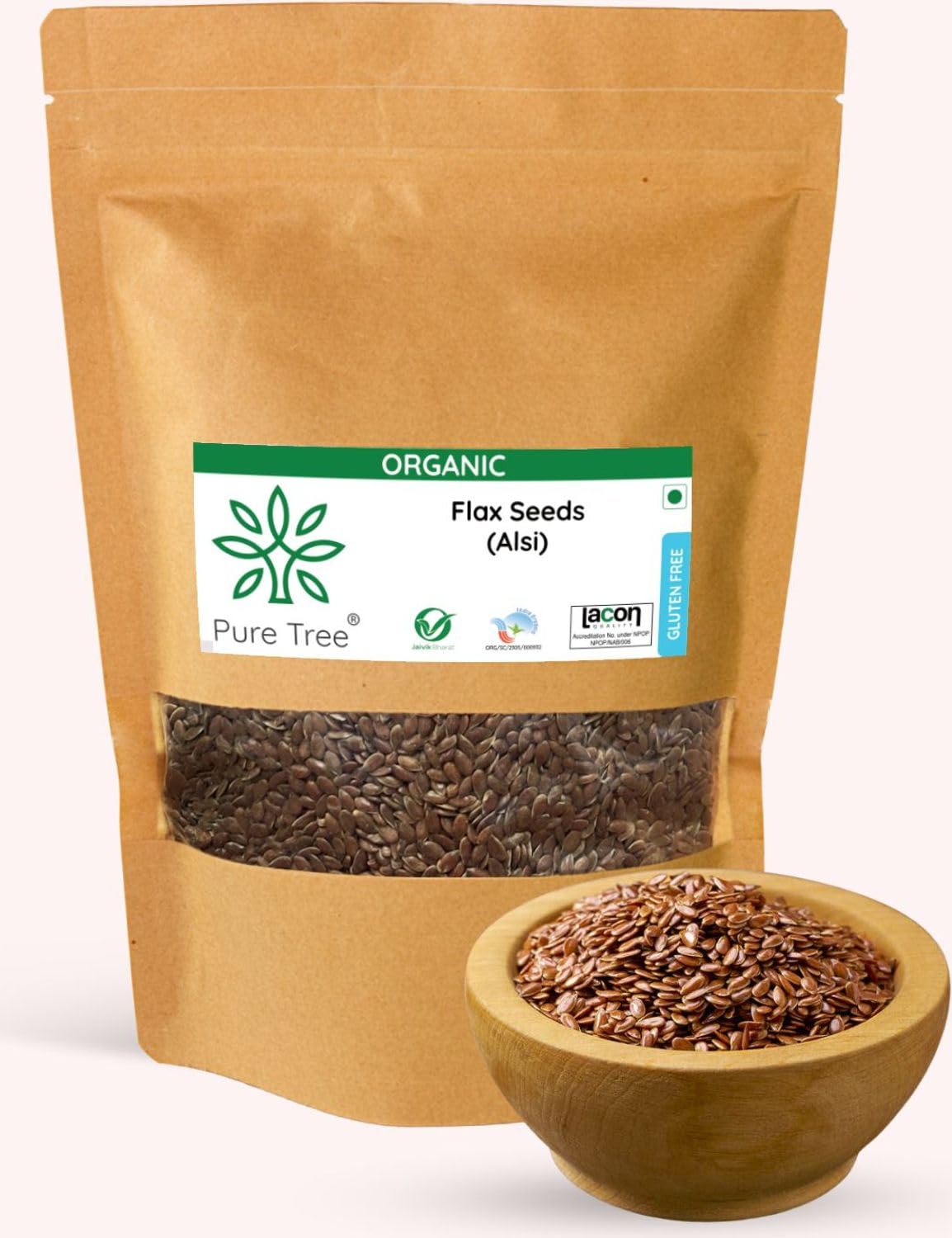 Pure Tree Certified Organic Alsi Seeds | 850 g | Flax Seeds | Aviselu ...