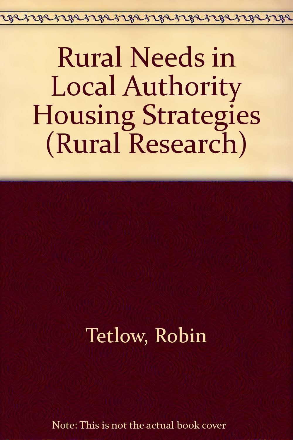 Rural Needs in Local Authority Housing Strategies (Rural Research ...