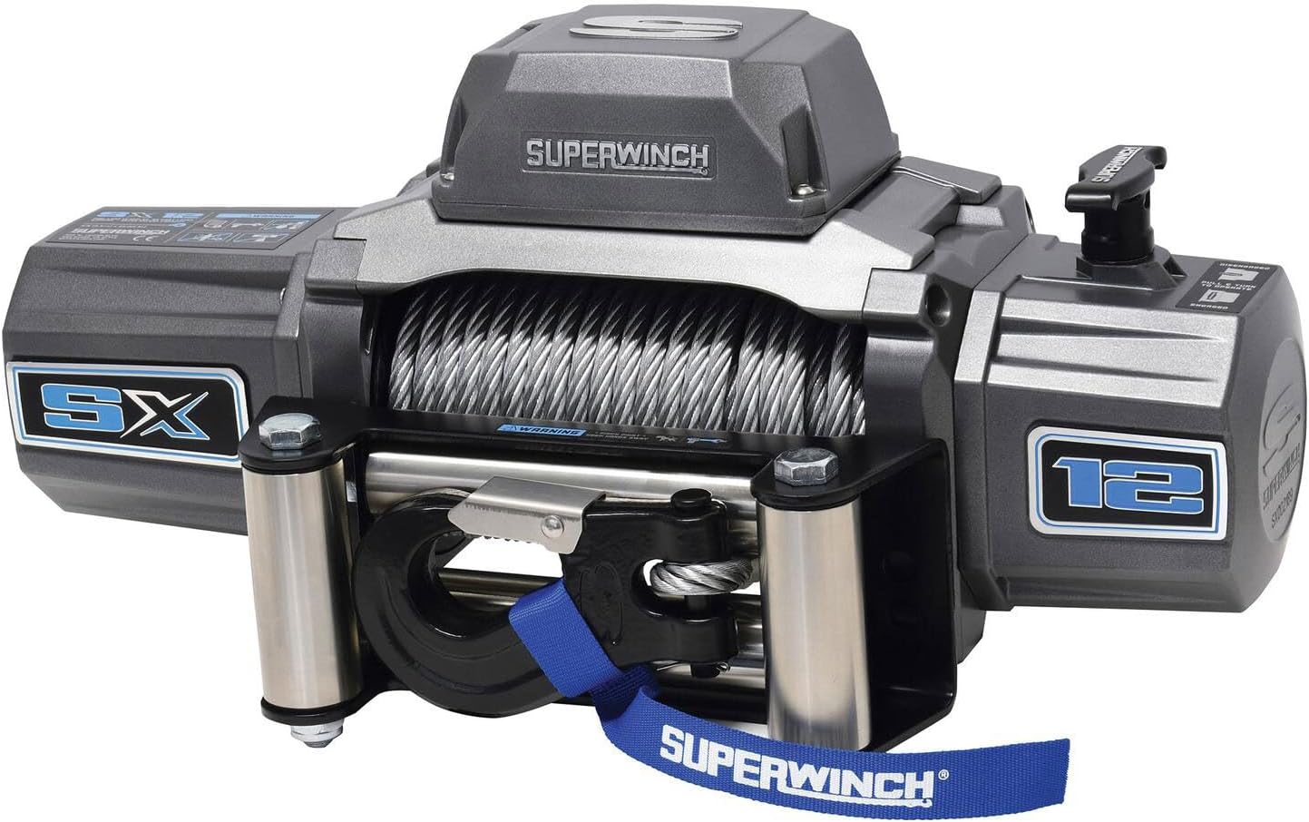 Superwinch 1712200 SX12 12V DC Winch 12,000lb (5,443kg) Single Line ...