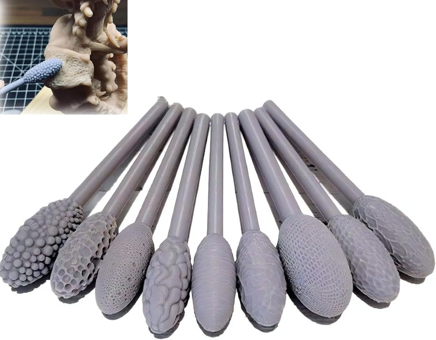 Amazon.com: Texture Tool Sets for Clay Art, DIY Pottery Oval Pattern ...