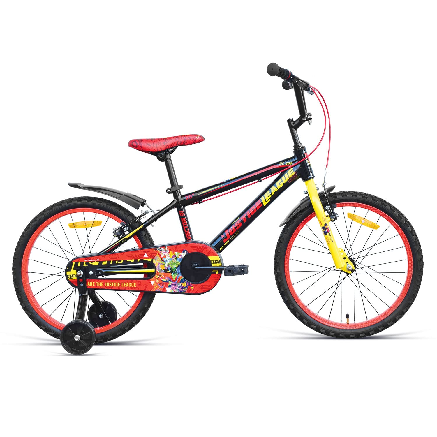 Buy VECTOR 91 Justice League 20T Single Speed Kids Cycles (Pink & White, Ideal for: 6 to 8 Years ...
