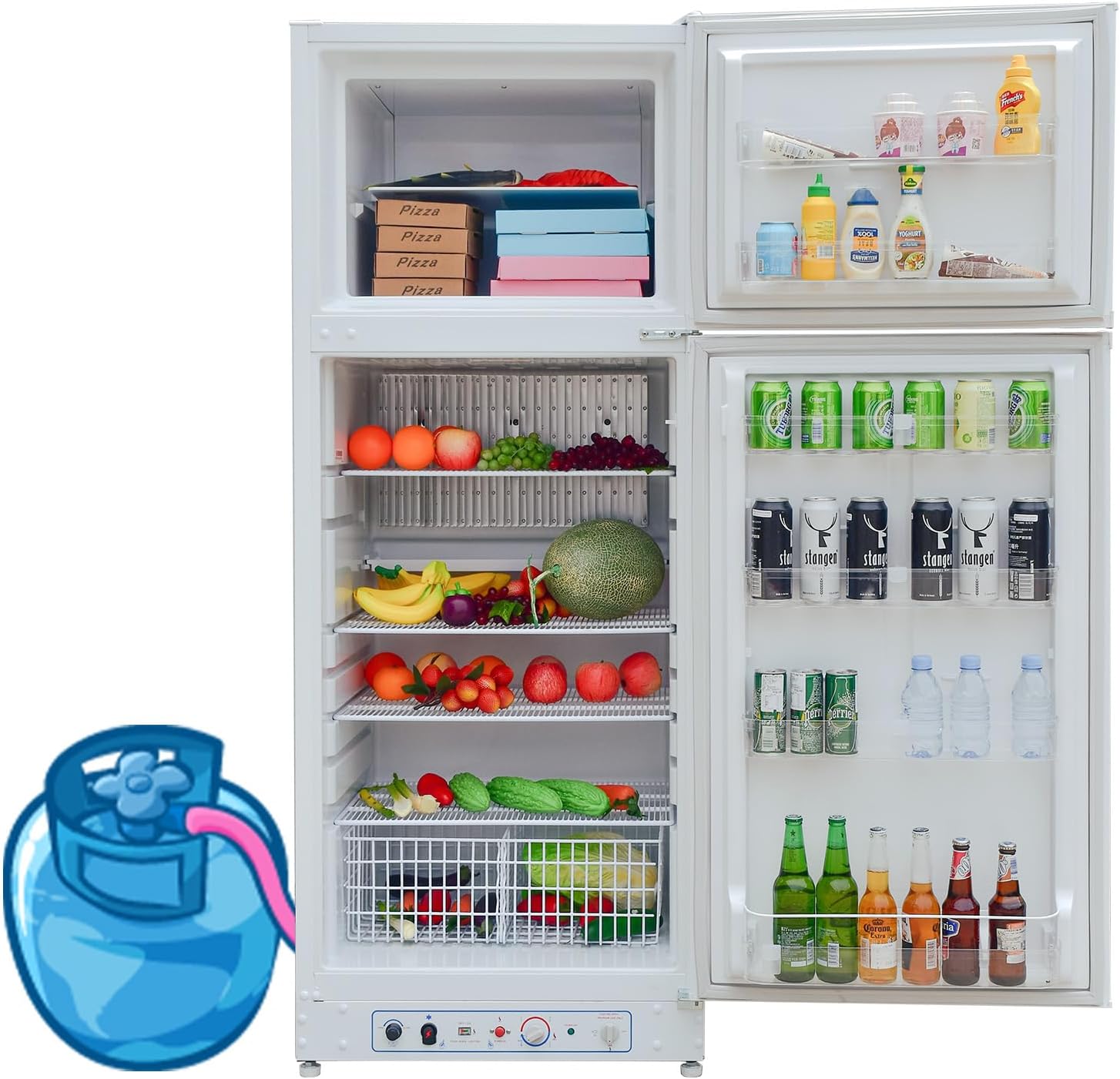 Smad Propane Refrigerator with Freezer 13.4 cu.ft RV Algeria | Ubuy