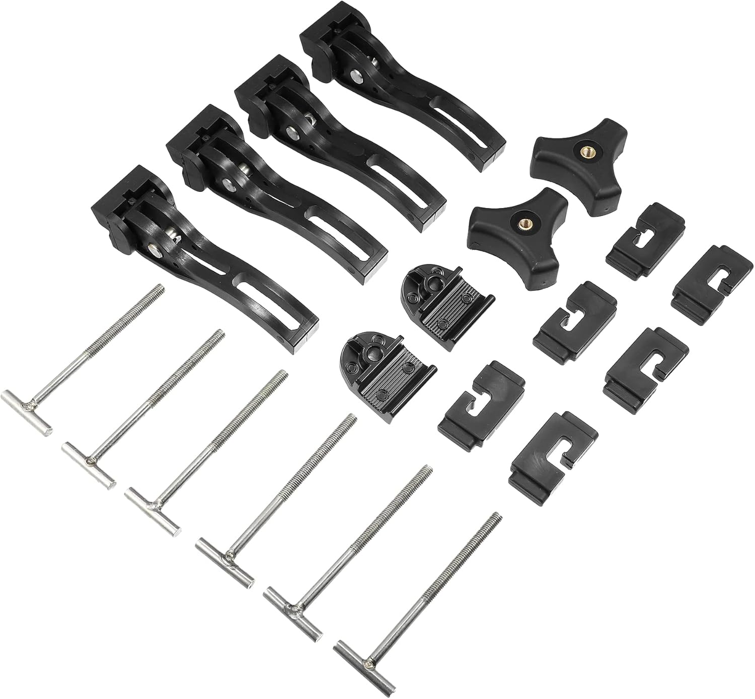 X AUTOHAUX 1 Set Tri-Fold Truck Bed Tonneau Cover Clamp Hard ...