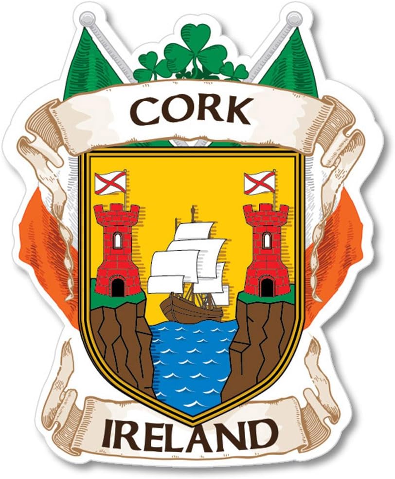 Amazon.com: Cork County Ireland Irish Car Bumper Sticker/Decal : Automotive