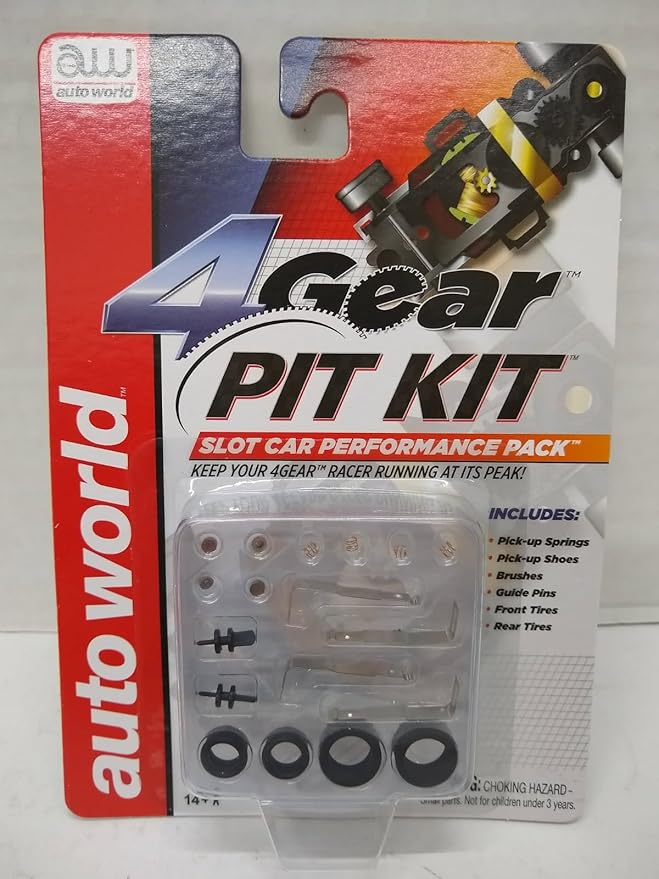 Amazon.com: Auto World TRX133 4Gear Pit Kit HO Scale Electric Slot Car ...