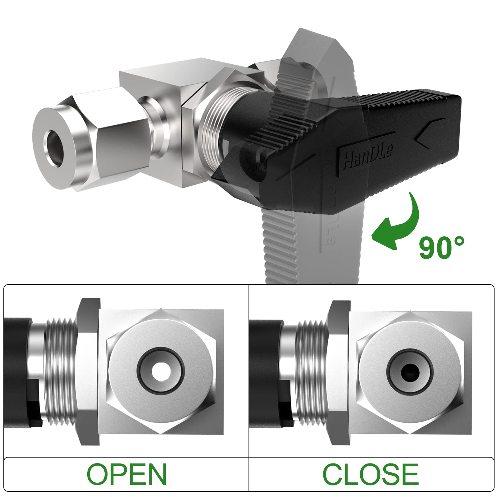 Snapklik.com : TAISHER 1PCS 304 Stainless Steel Compression Valve