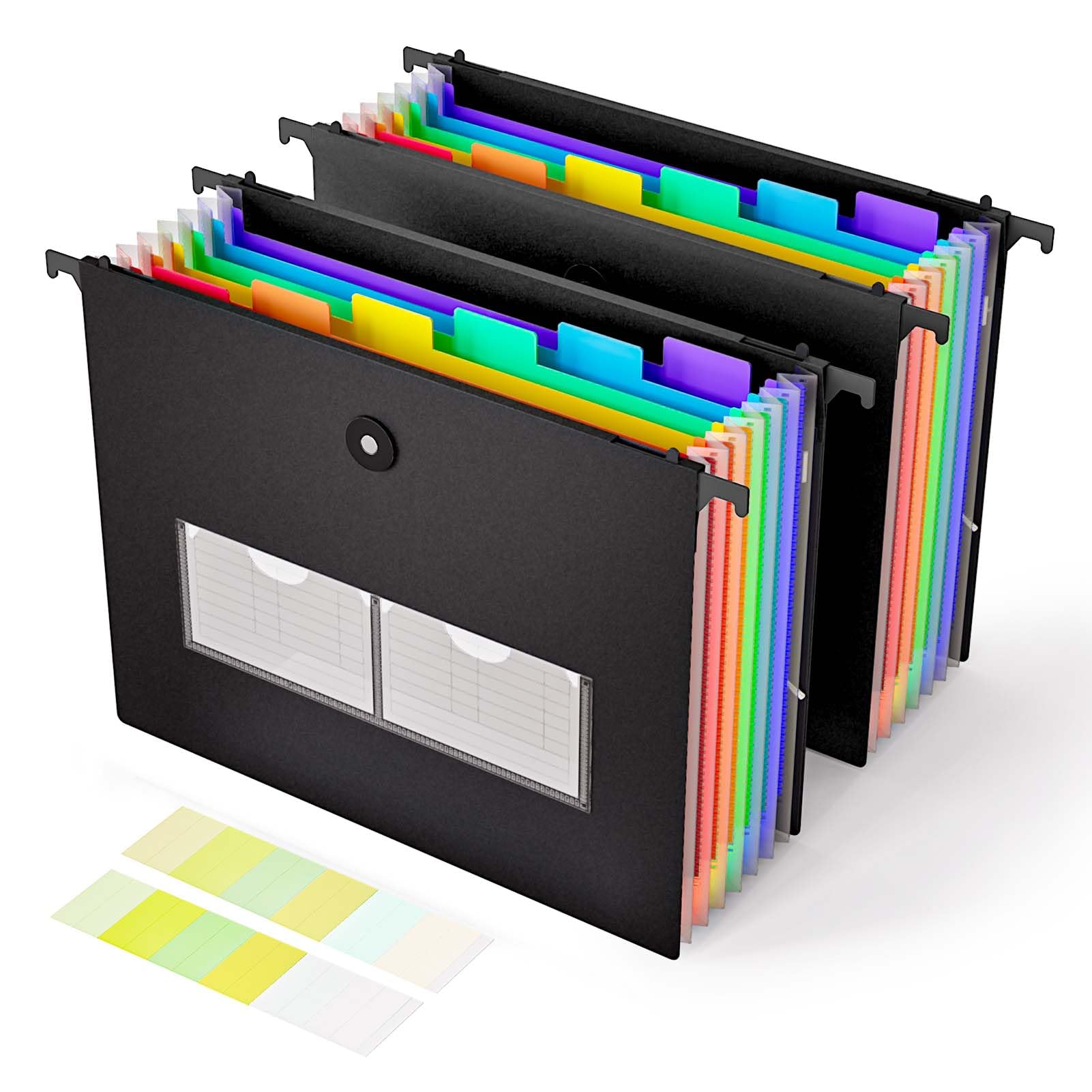 Snapklik.com : 2 Pack Oterri Plastic Expanding Hanging File ...