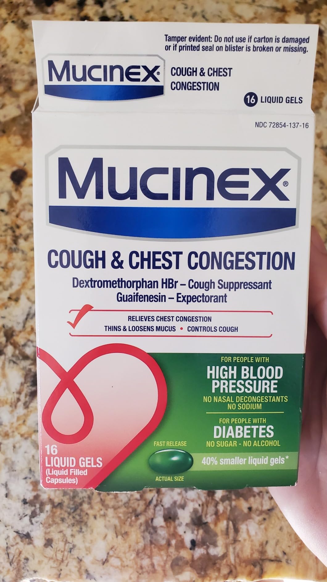 Amazon.com: Mucinex Cough & Chest Congestion High Blood Pressure Liquid ...