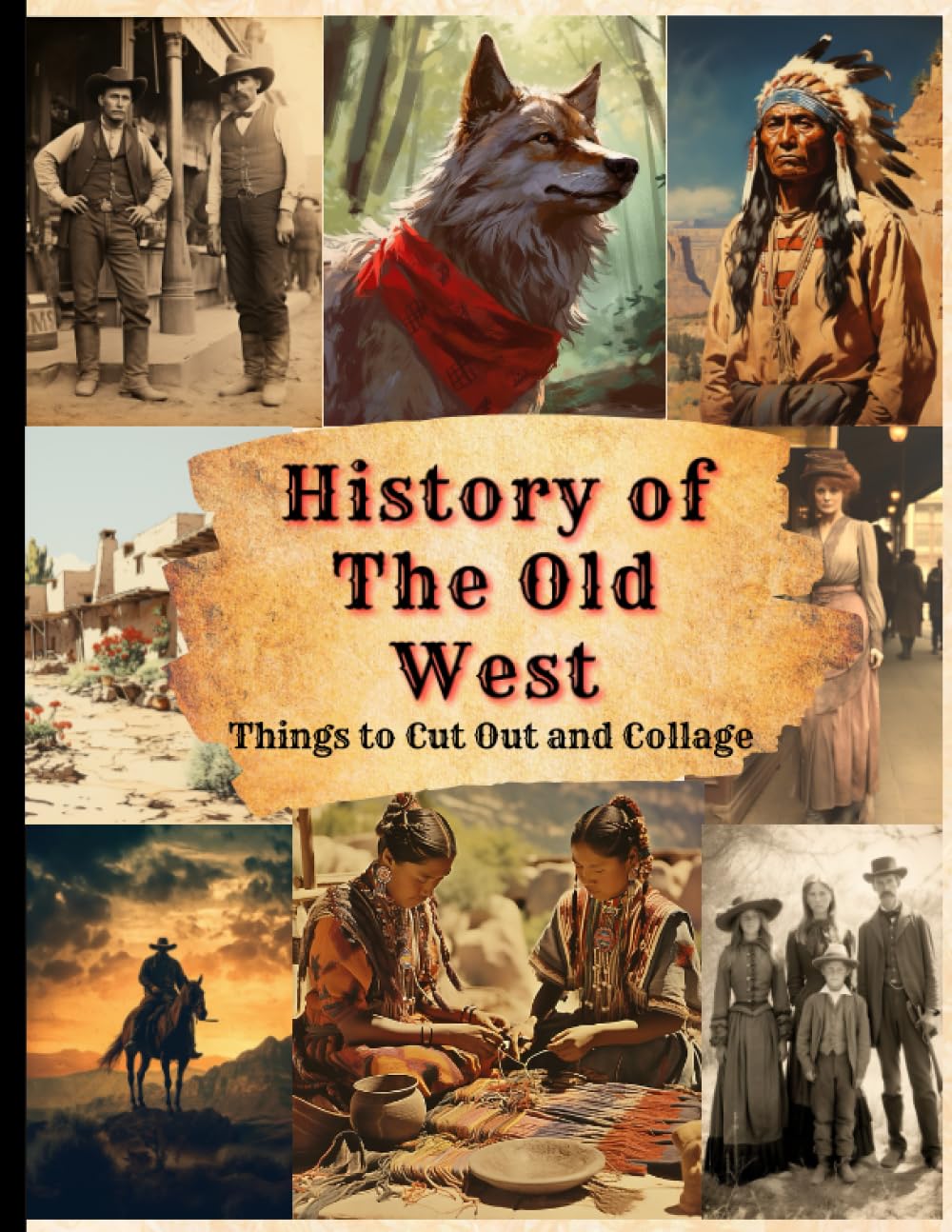 History of The Old West, Things to Cut Out and Collage: Vintage ...