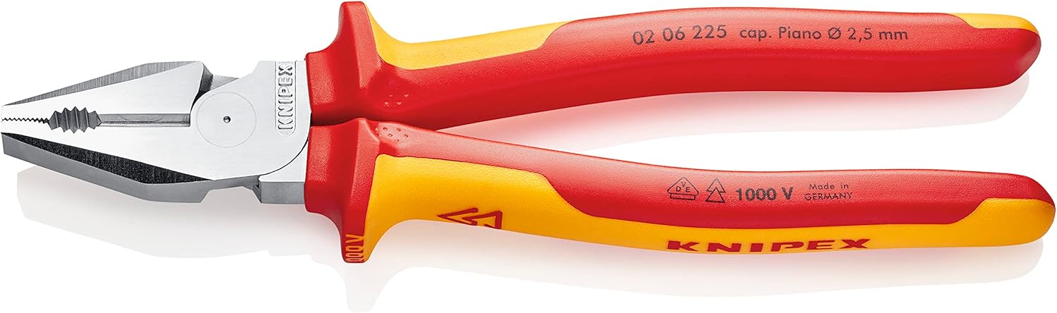 KNIPEX High Leverage Combination Pliers 1000V-insulated (225 mm) 02 06 ...