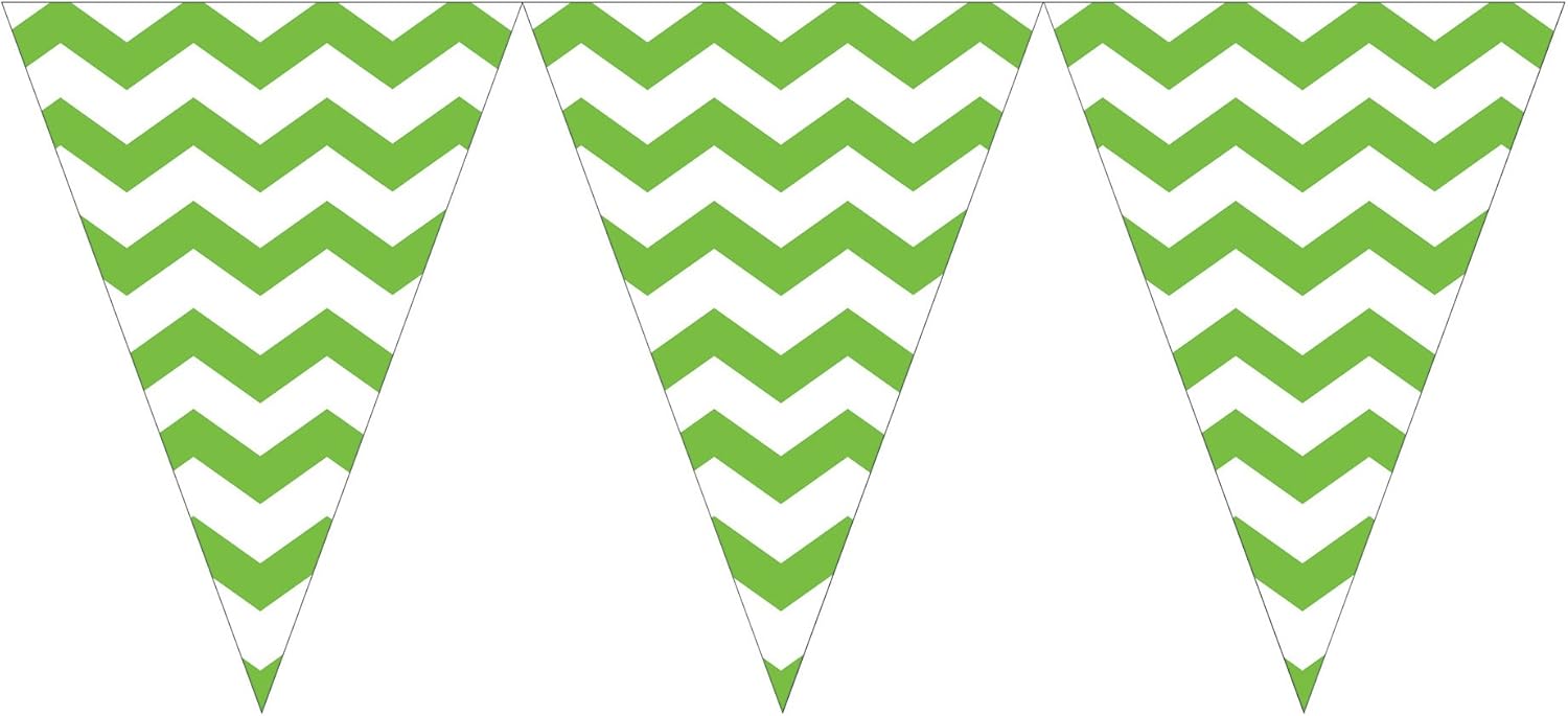 Amazon.com: Creative Converting 290123 Chevron Flag Banner Party Decor ...