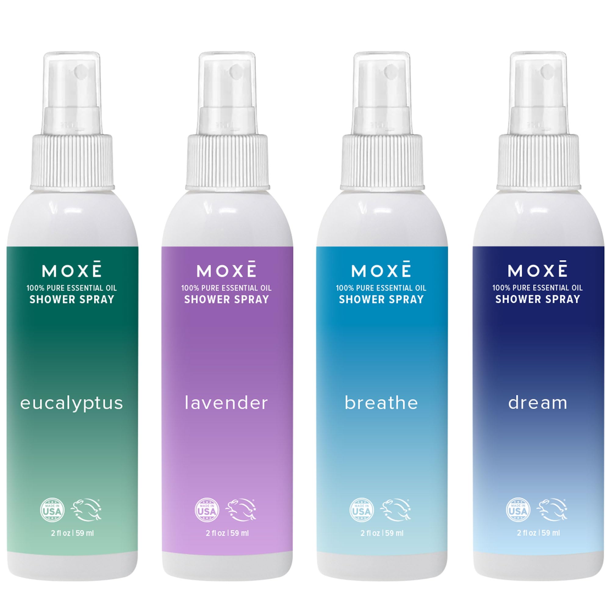 Amazon.com: MOXE Aromatherapy Shower Mist Variety Pack, Eucalyptus ...