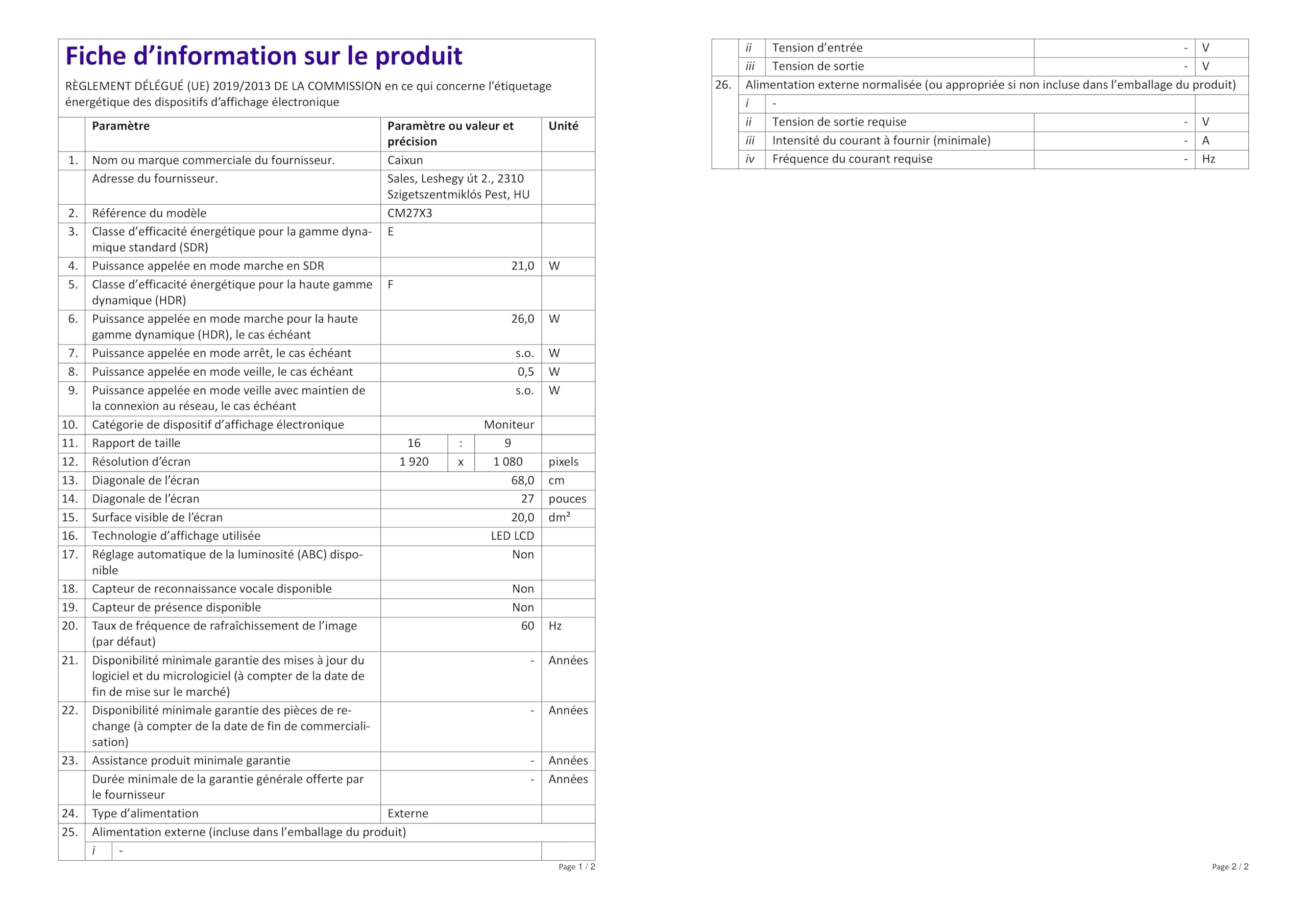 Samsung S27F354 Ecran PC, Dalle Pls 27", Résolution FHD (1920 x 1080 ...