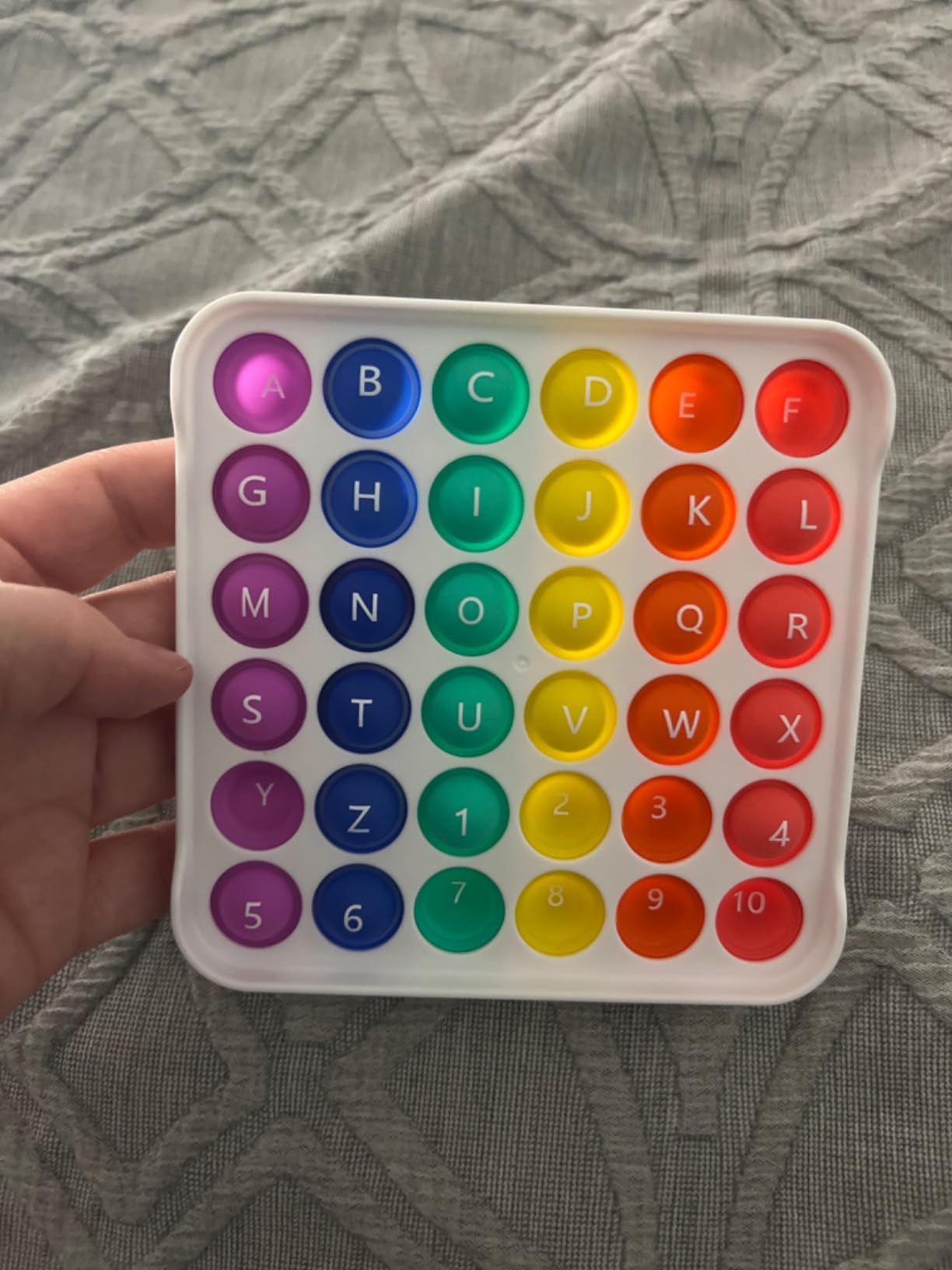 Amazon.com: Pop it Fidget Sensory Learning Toy with ALPHABET and ...