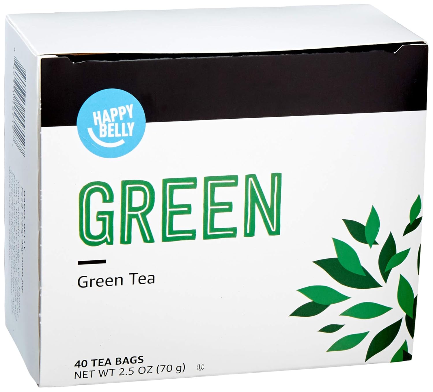 Amazon.com : Happy Belly Green Tea Bags, 40 Count (Pack of 1) : Health ...