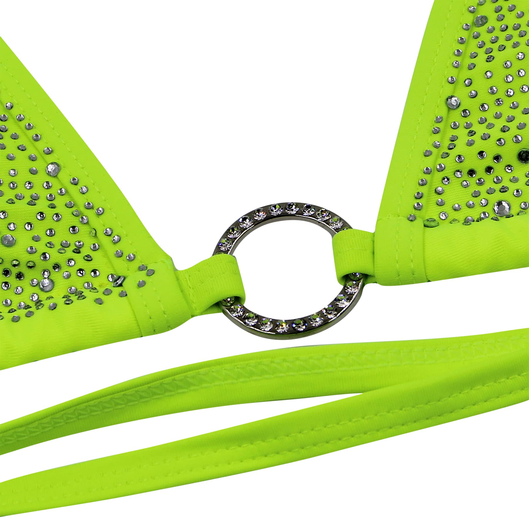 Snapklik.com : Women 2 Piece Sparkly Rhinestones Triangle Bikini Set ...