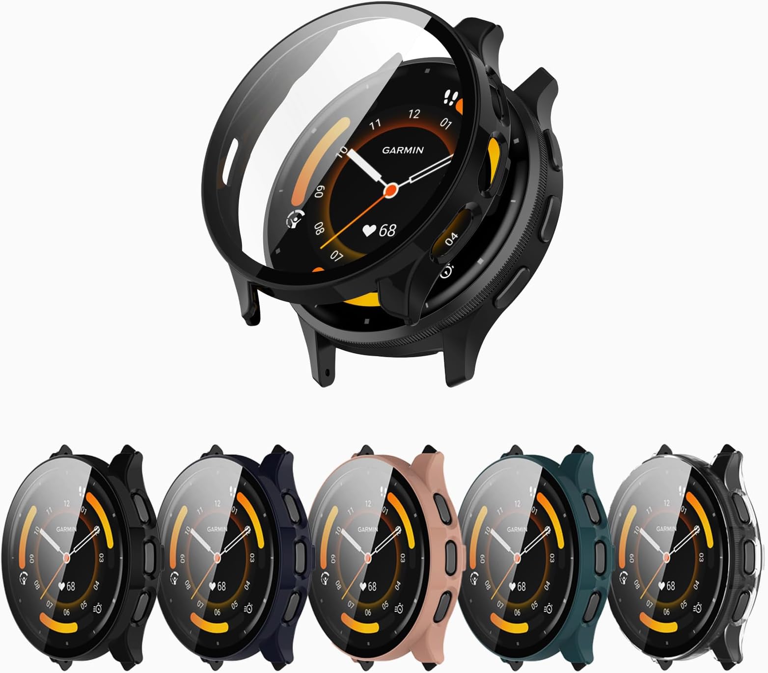 Amazon.com: [4-Pack] Case with Tempered Glass Screen Protector ...