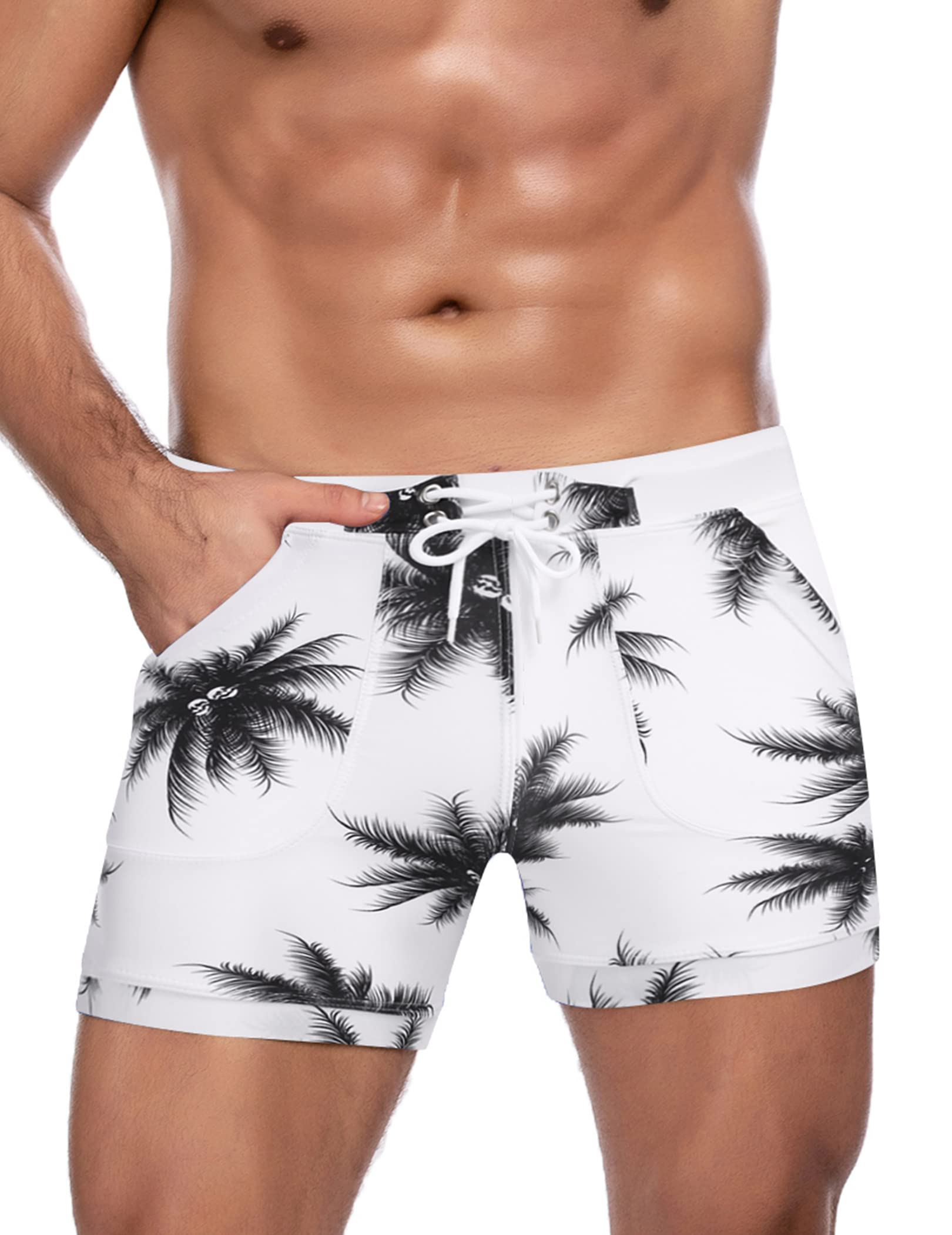 Snapklik.com : Men Swimming Trunk Quick Dry Square Leg Swimsuit Beach ...