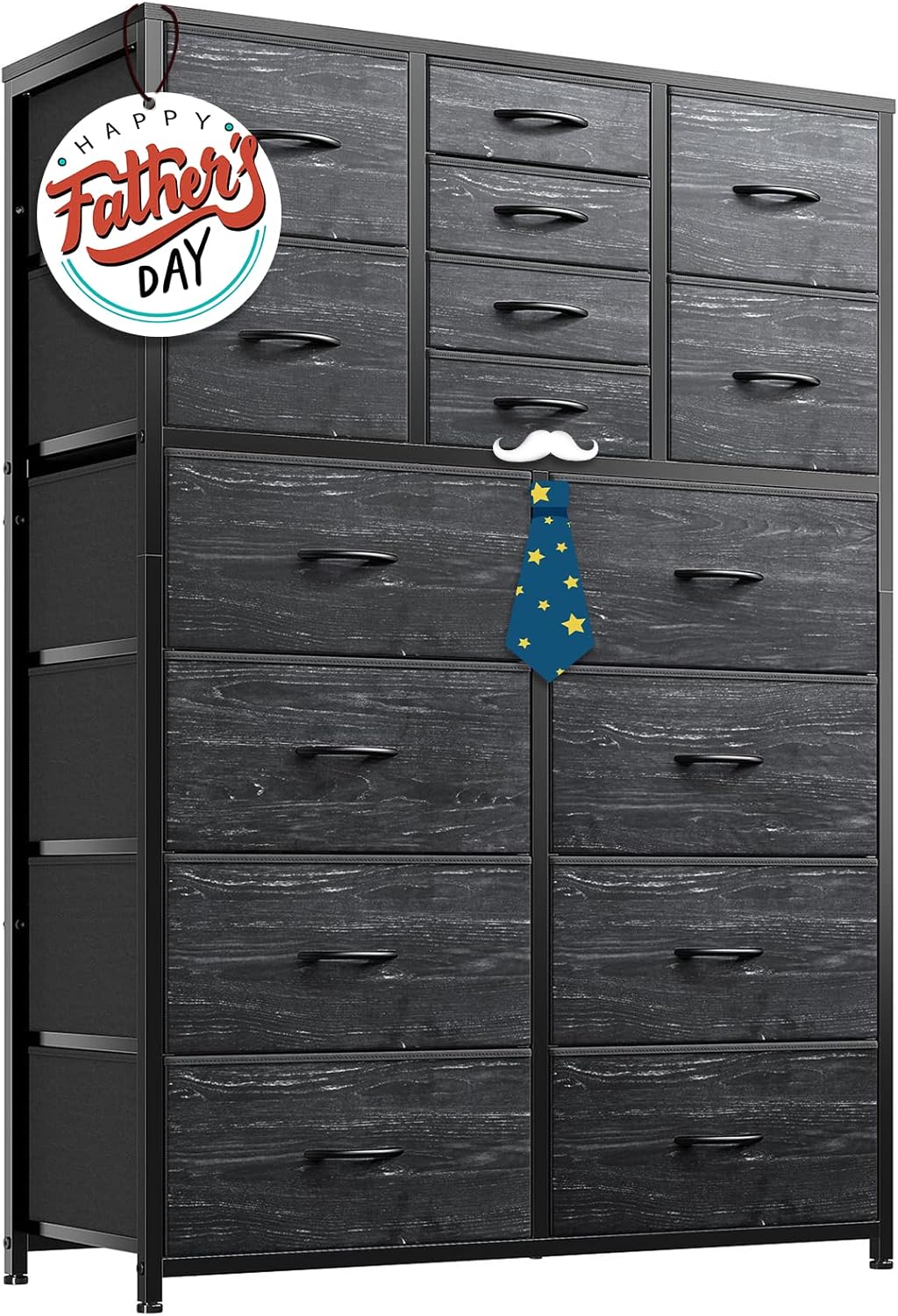 Amazon.com: EnHomee 16 Drawer Dresser, Tall Dresser for Bedroom with ...