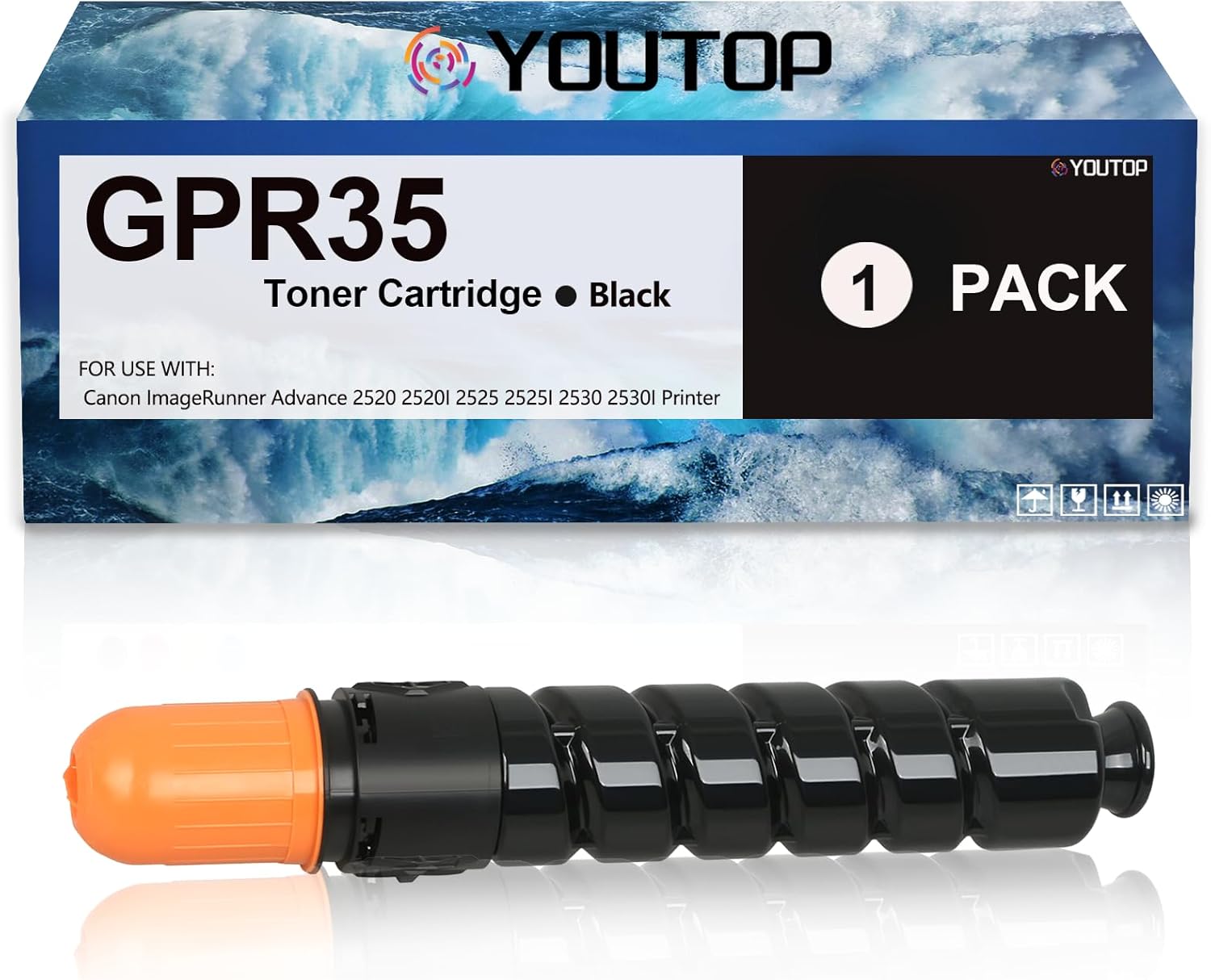 Amazon.com: YOUTOP GPR-35 GPR35 Black Toner Cartridge Replacement for ...