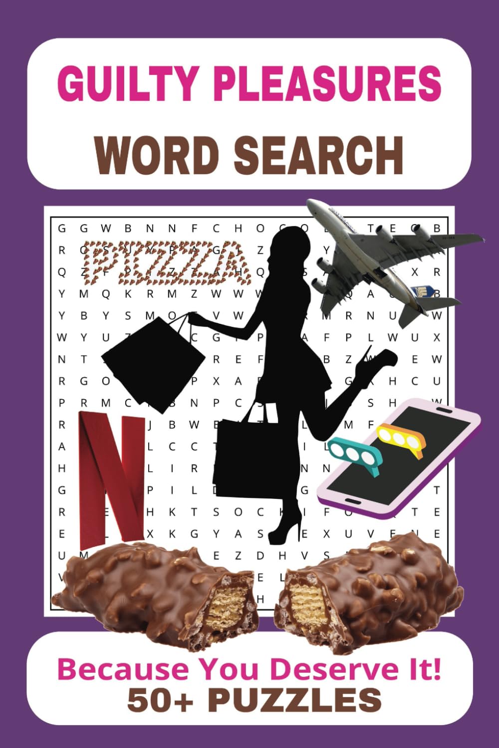 GUILTY PLEASURES Word Search Puzzle Book: Word Searches with Easy to ...