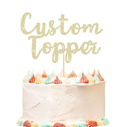 Amazon.com: Personalized Cake Topper Birthday Cake Toppers 11 Colours ...