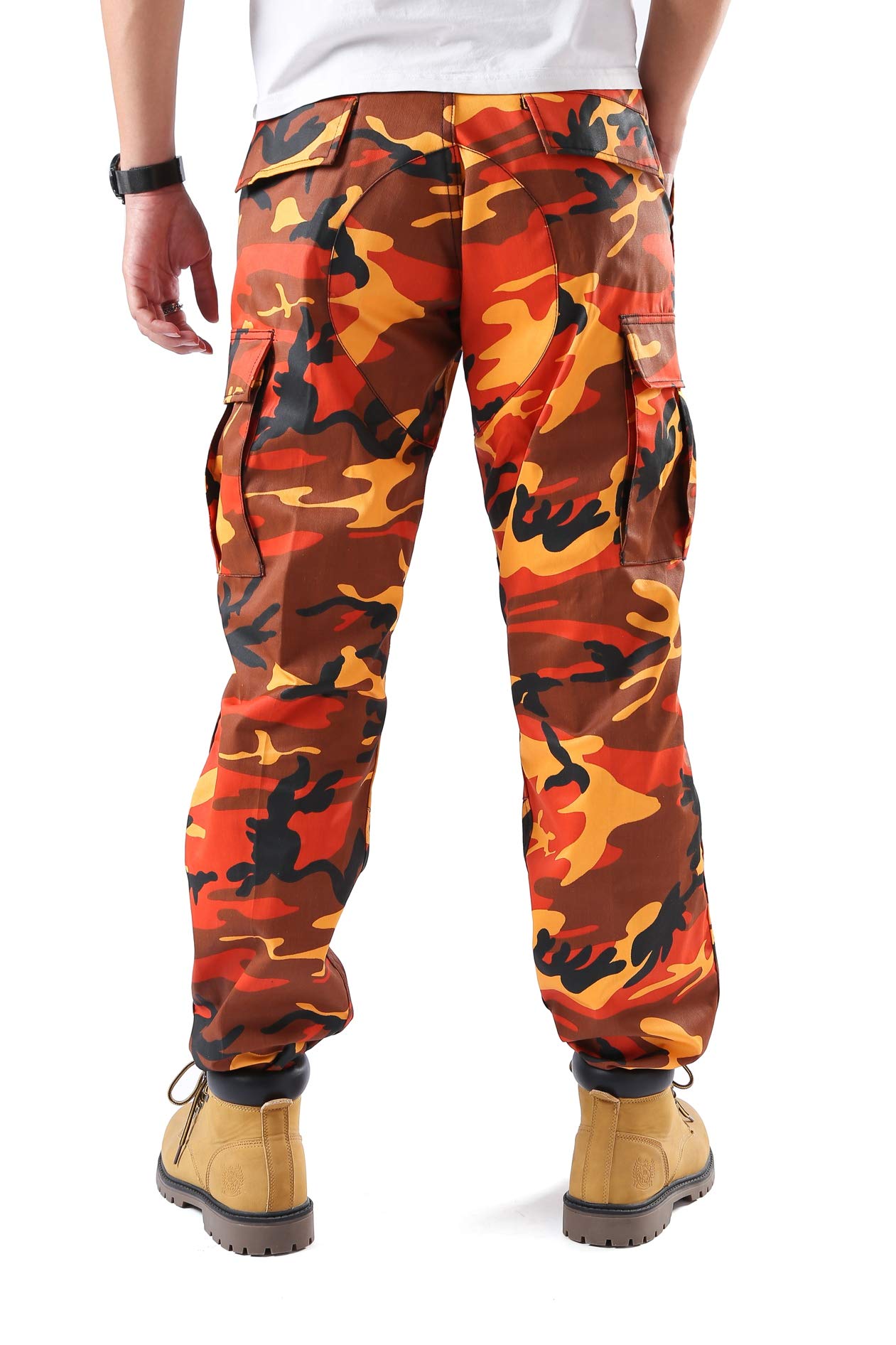 Snapklik.com : BACKBONE Mens Fashion Bright Camouflage Cargo Pants ...
