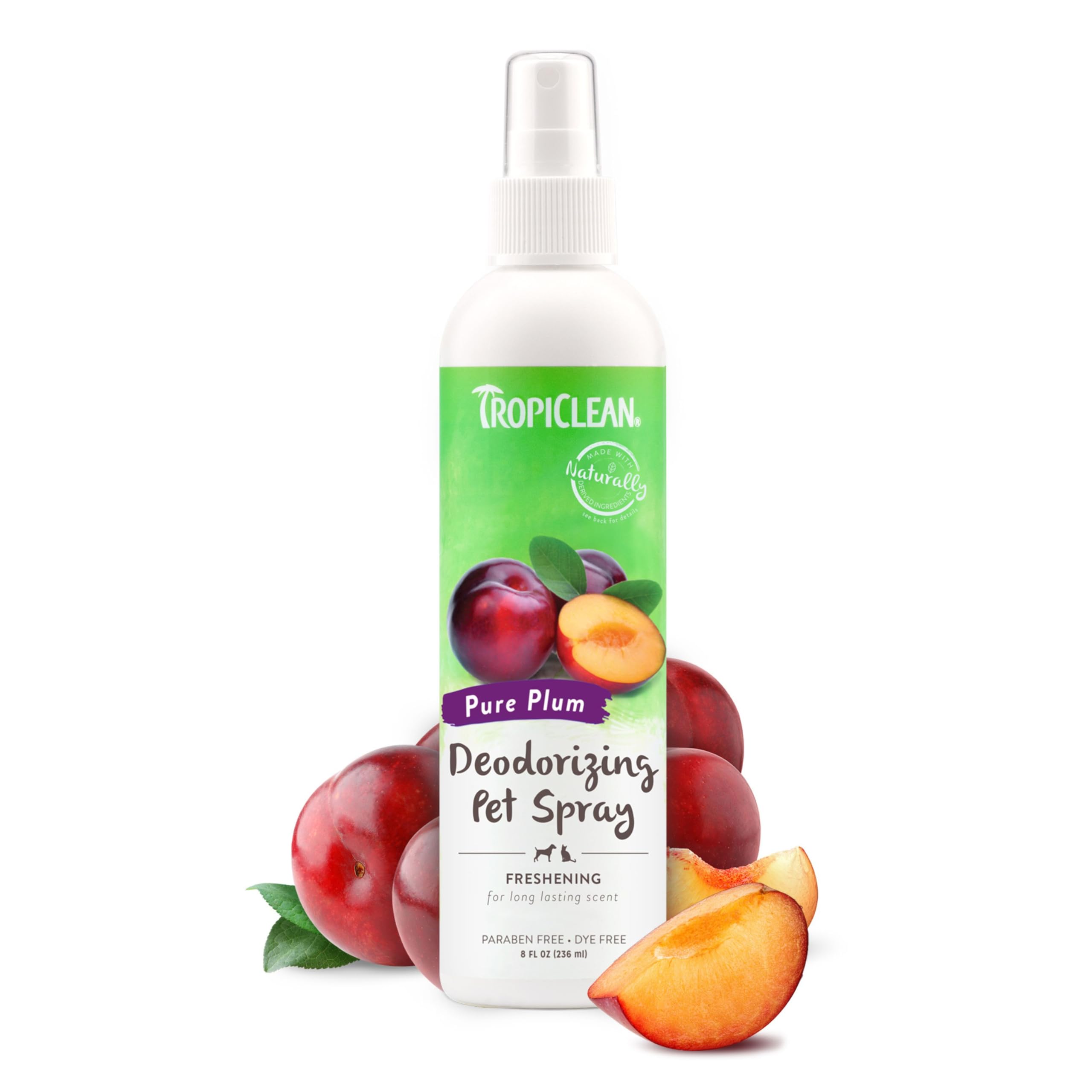 Amazon.com: TropiClean Pure Plum Dog Perfume Spray Long Lasting ...